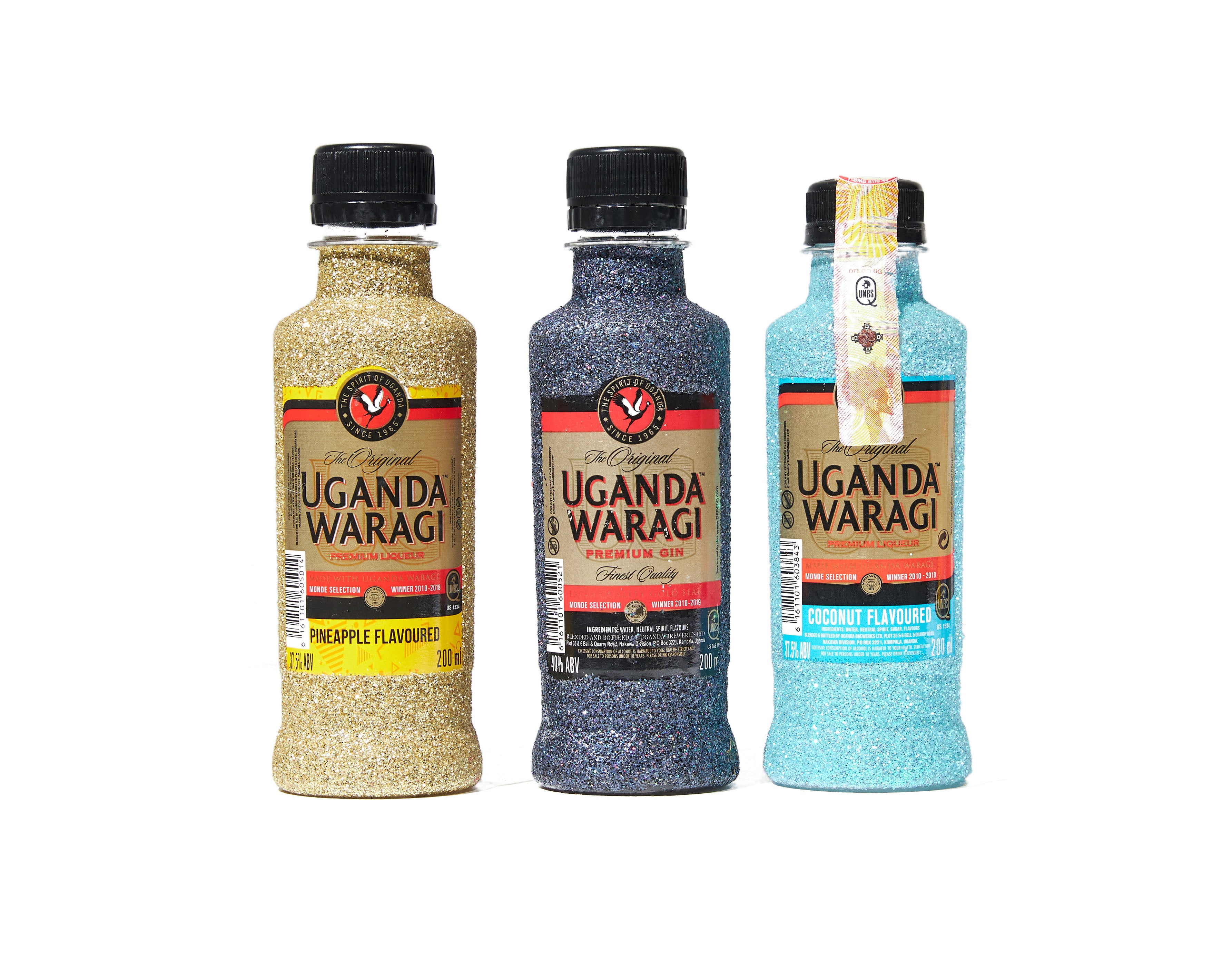 Uganda Waragi 200ml Mix Pack (3 glittered) – Afro Vibes Ltd